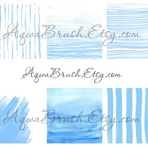 Blue Paint Digital Watercolor Paper Commercial Use Hand - Etsy