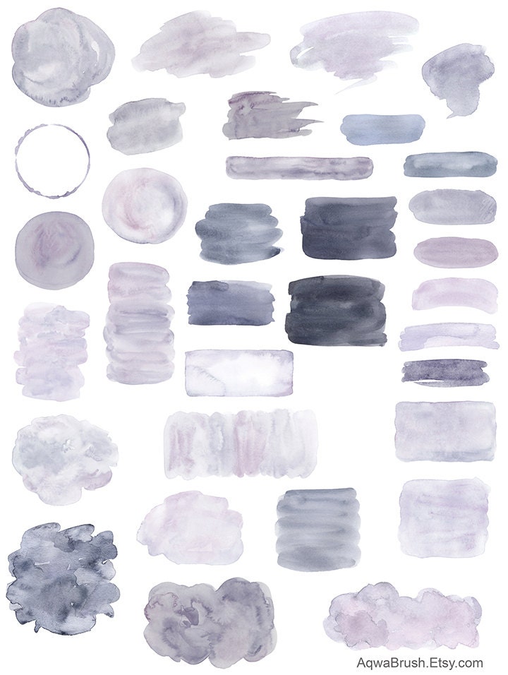 Watercolor Clipart Digital Background Grey Commercial Use Abstract ...