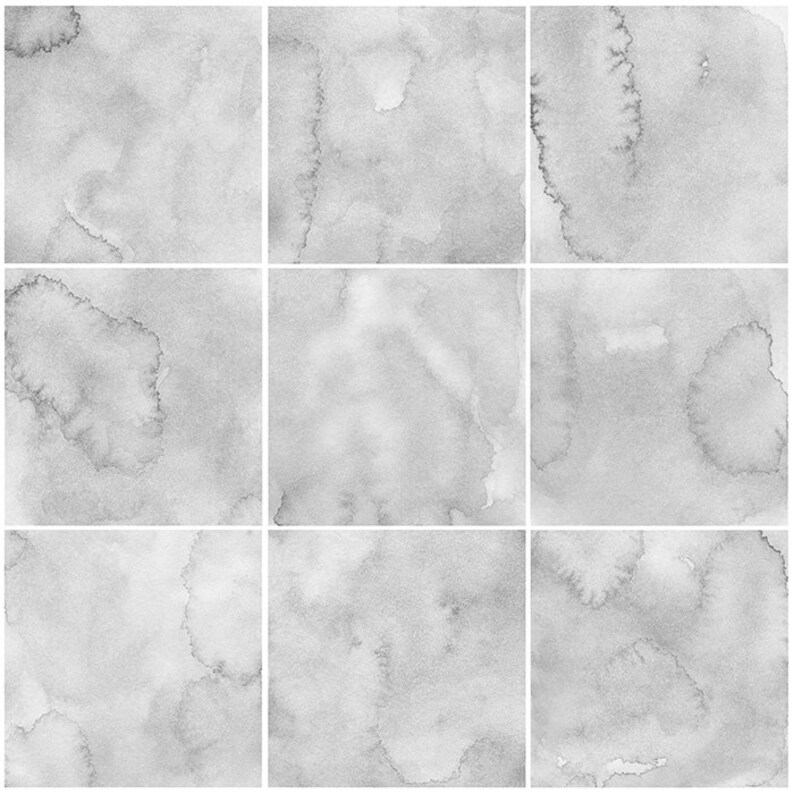 Digital Paper Gray Commercial Use Digital Watercolor Artistic - Etsy