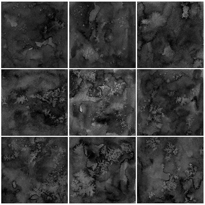 Digital Paper Black, Commercial Use Digital Watercolor Background ...