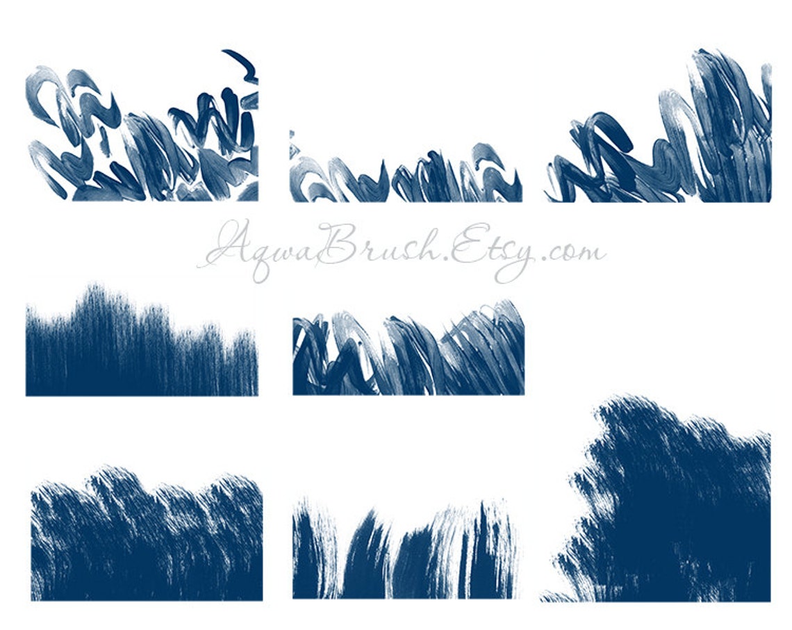 Navy Borders Clipart - Commercial Use Digital Paper Abstract Watercolor ...