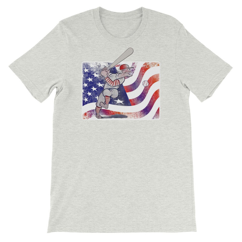 USA 4TH OF JULY Uncle Sam Shirts-baseball American Flag Tee Short ...