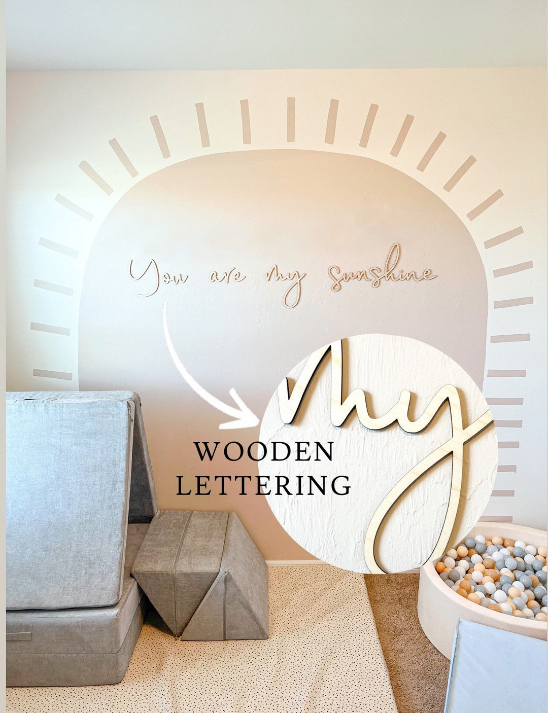 You Are My Sunshine Wall Lettering. 3D Lettering. You Are My - Etsy