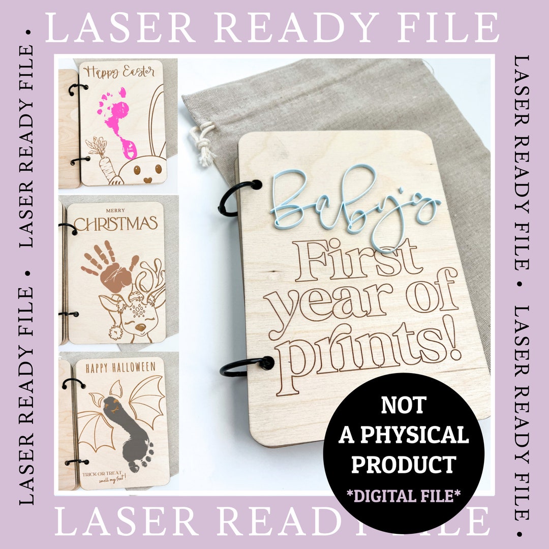Digital Laser File- Babys First Year of Prints. Toddlers Year of Prints ...