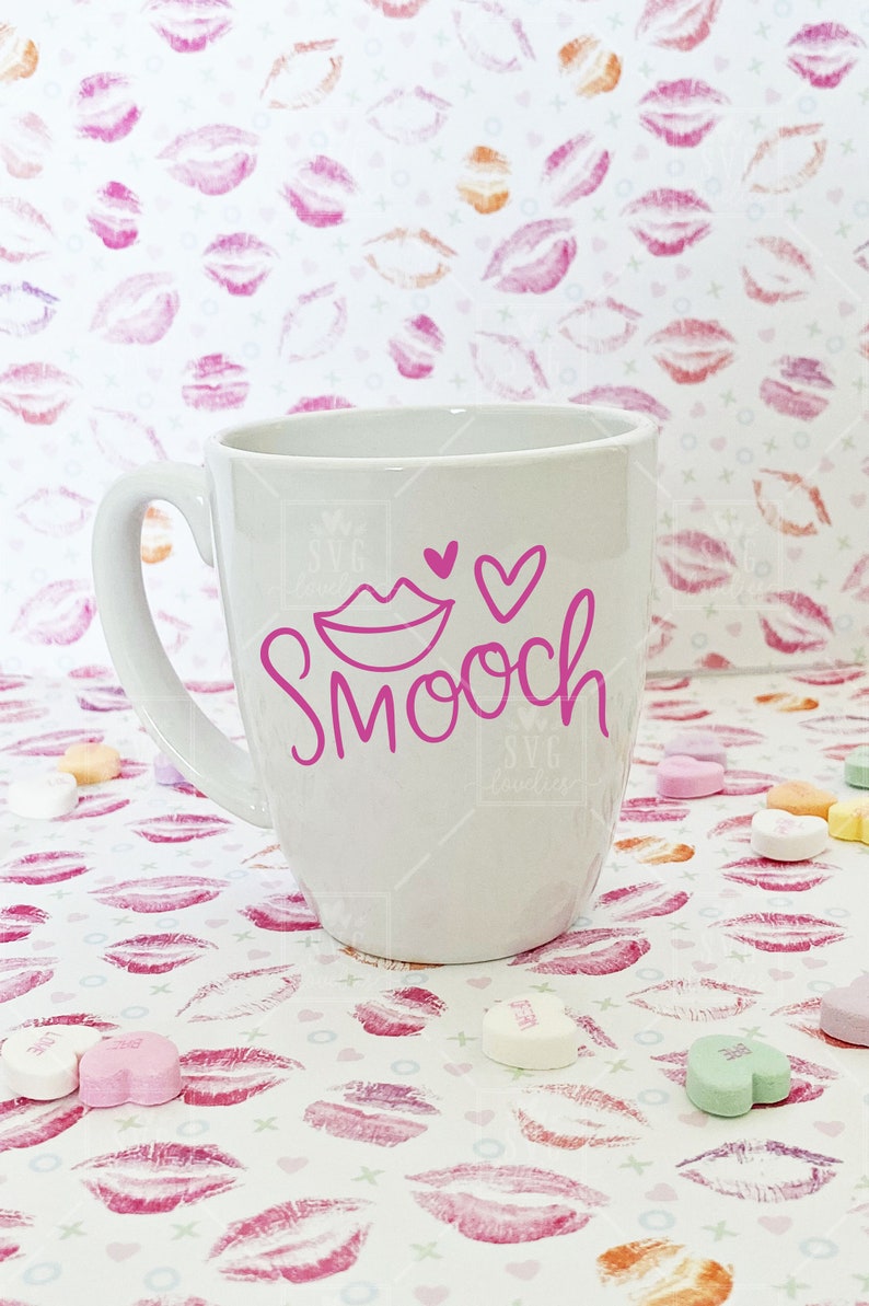 SVG Cut File, Smooch, Silhouette Svg, Cricut Svg, Svg Vinyl Decal, SVG ...