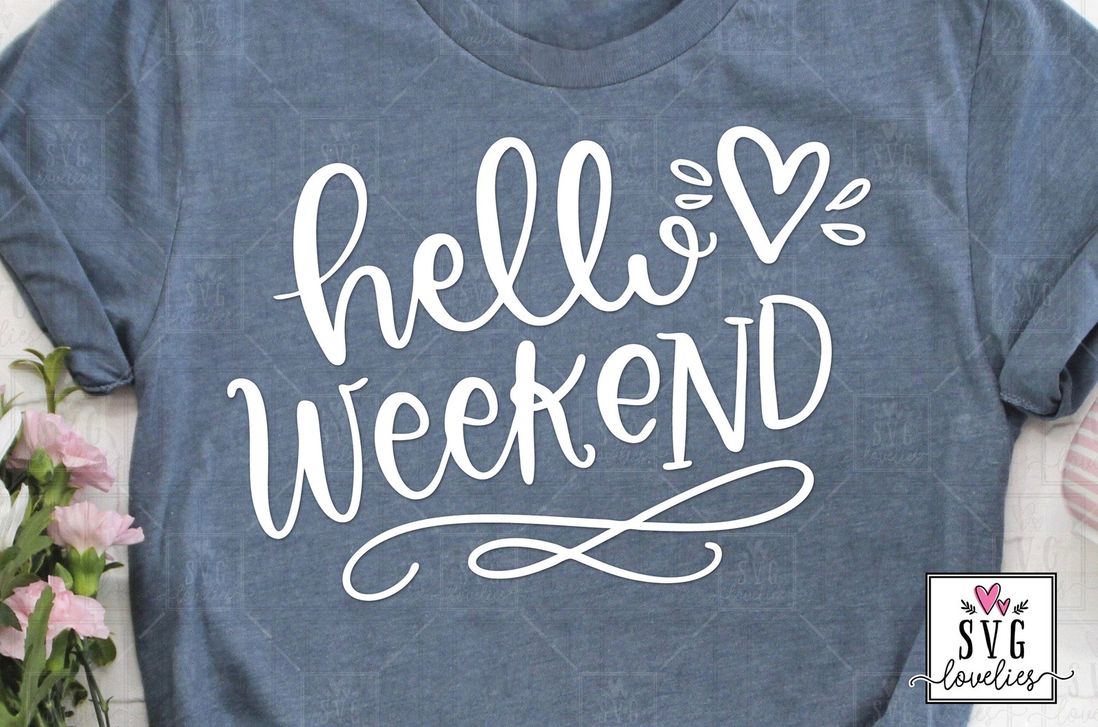 SVG Cut File, Hello Weekend, Silhouette Svg, Cricut Svg, Svg Vinyl ...