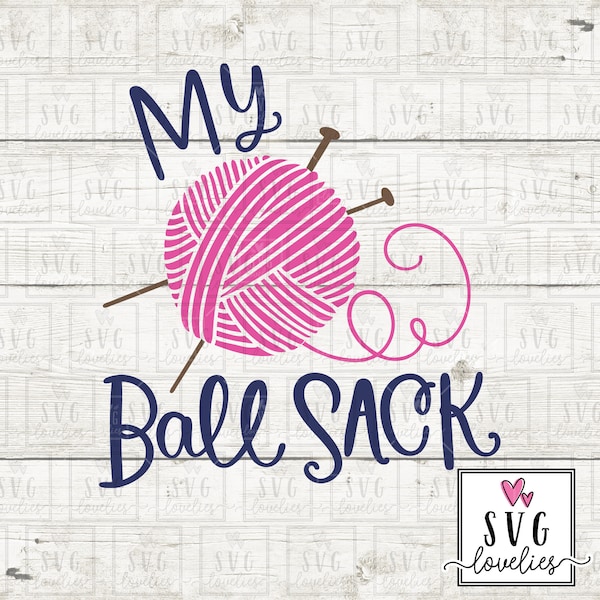 Funny Ball Sack Svg - Etsy