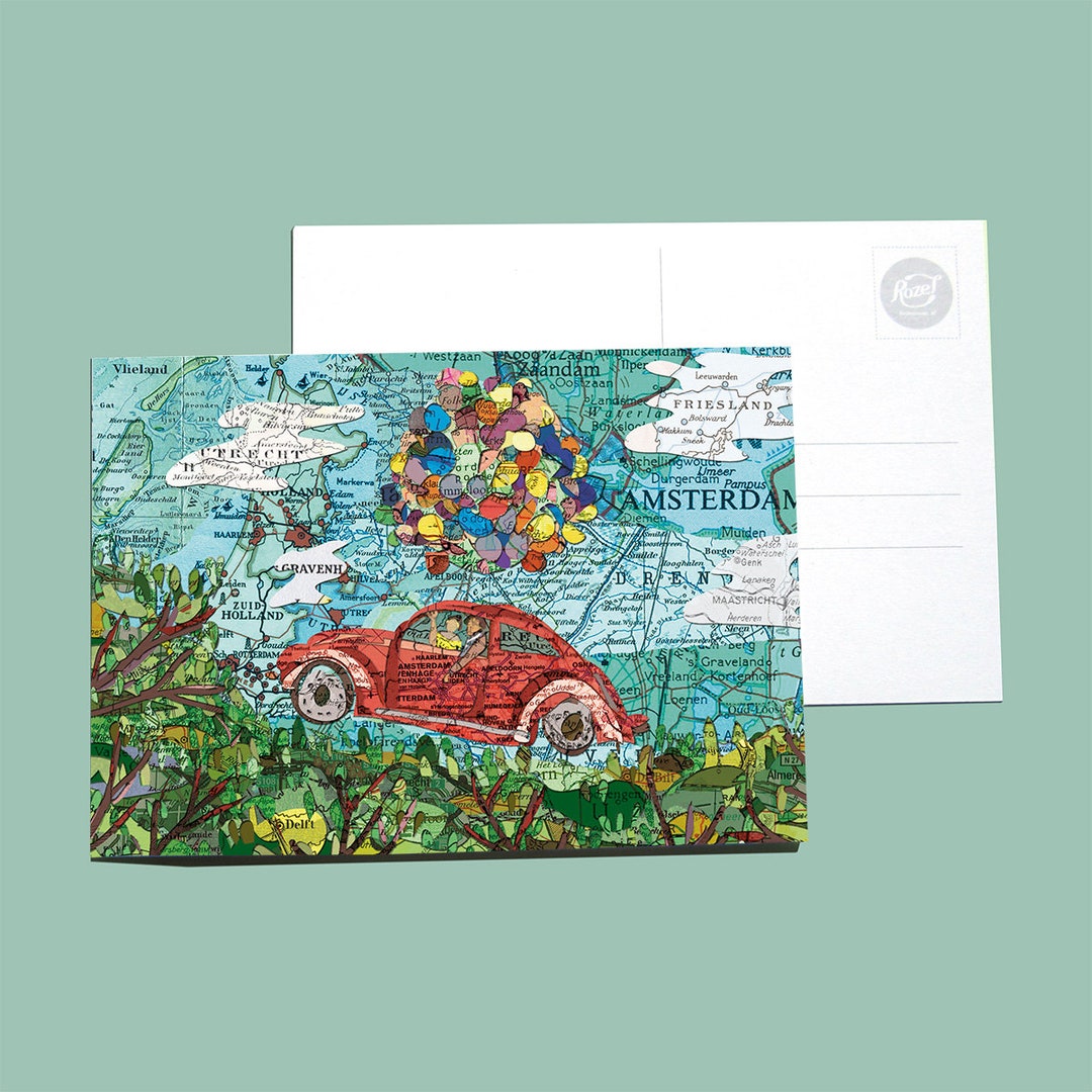 World Map Postcards - Birthday Series - Etsy