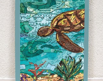 Cat World Map Poster - Etsy