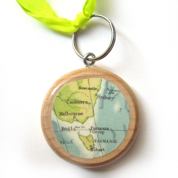 World Map Keychain Oceania Variations | Etsy