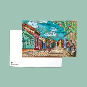 World Map Post Card Carribean Series | Etsy