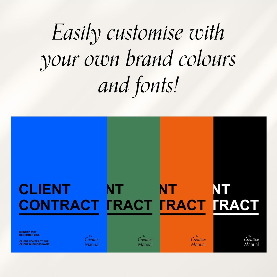 Freelance Design Contract Template – A4 Condensed Version - Etsy