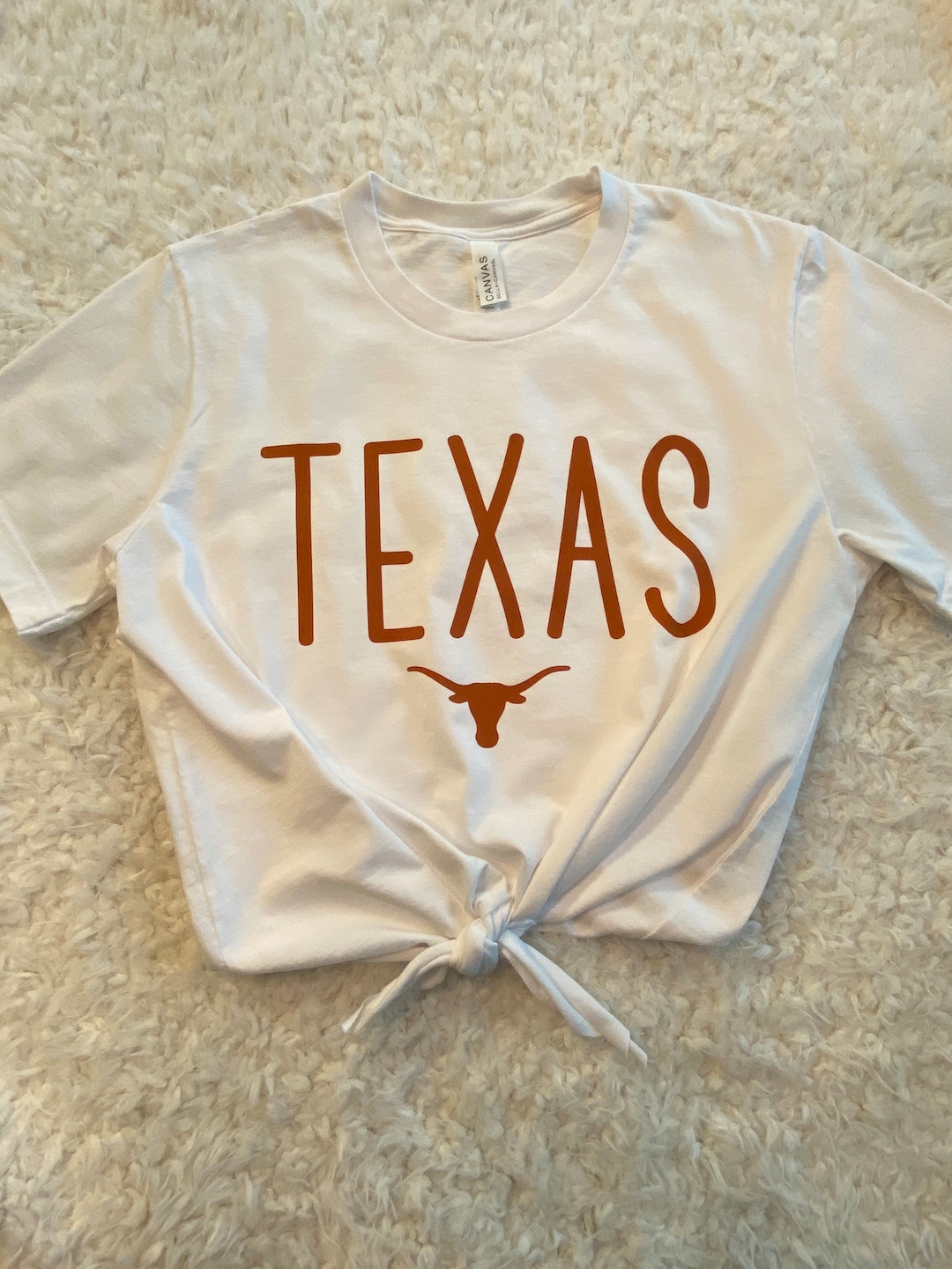 Texas Longhorn Game Day Tee, White - Etsy