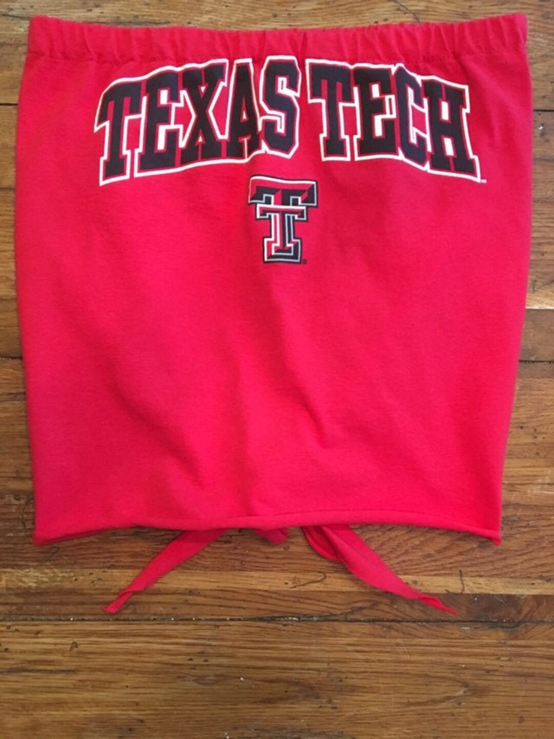 Texas Tech Crop Tube Top With Tie in Back - Etsy