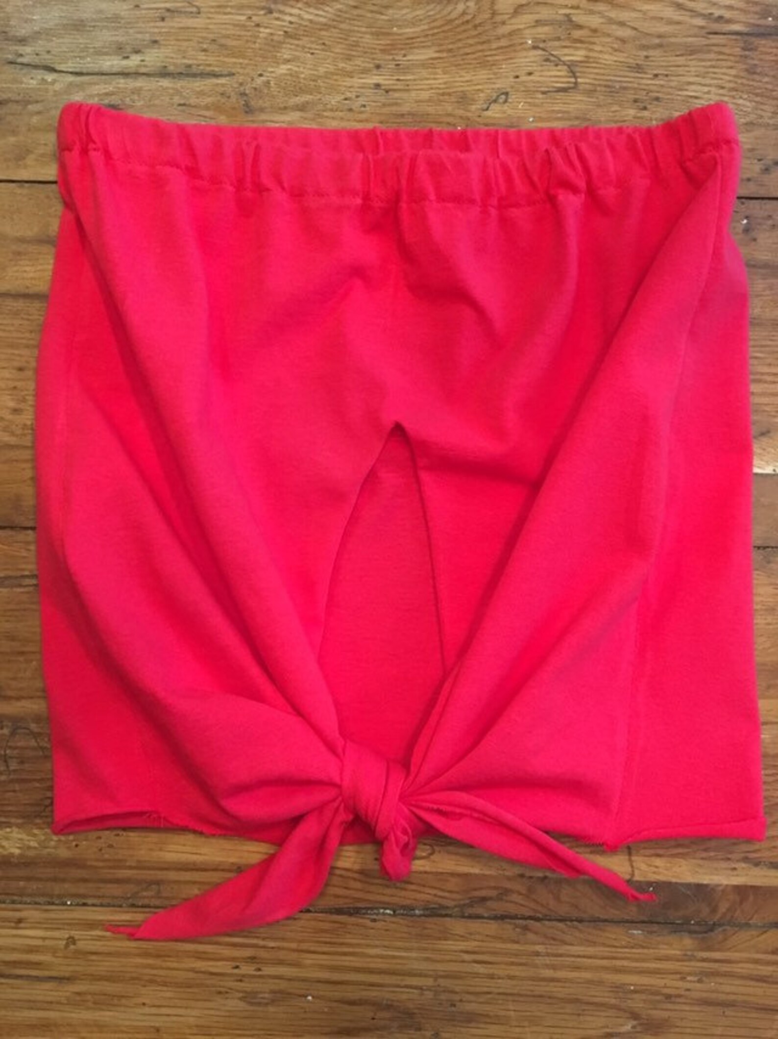 Texas Tech Crop Tube Top With Tie in Back - Etsy