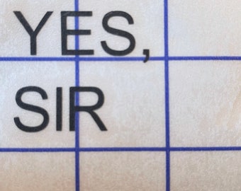 Yes Sir Sticker - Etsy