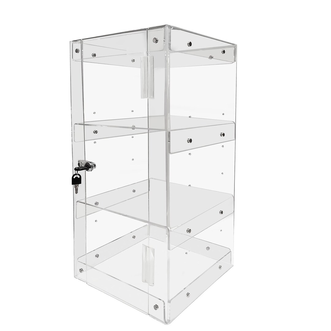 Counter Top 2 Shelf Lockable Display Cabinet Shop Display (DS600) - Etsy UK