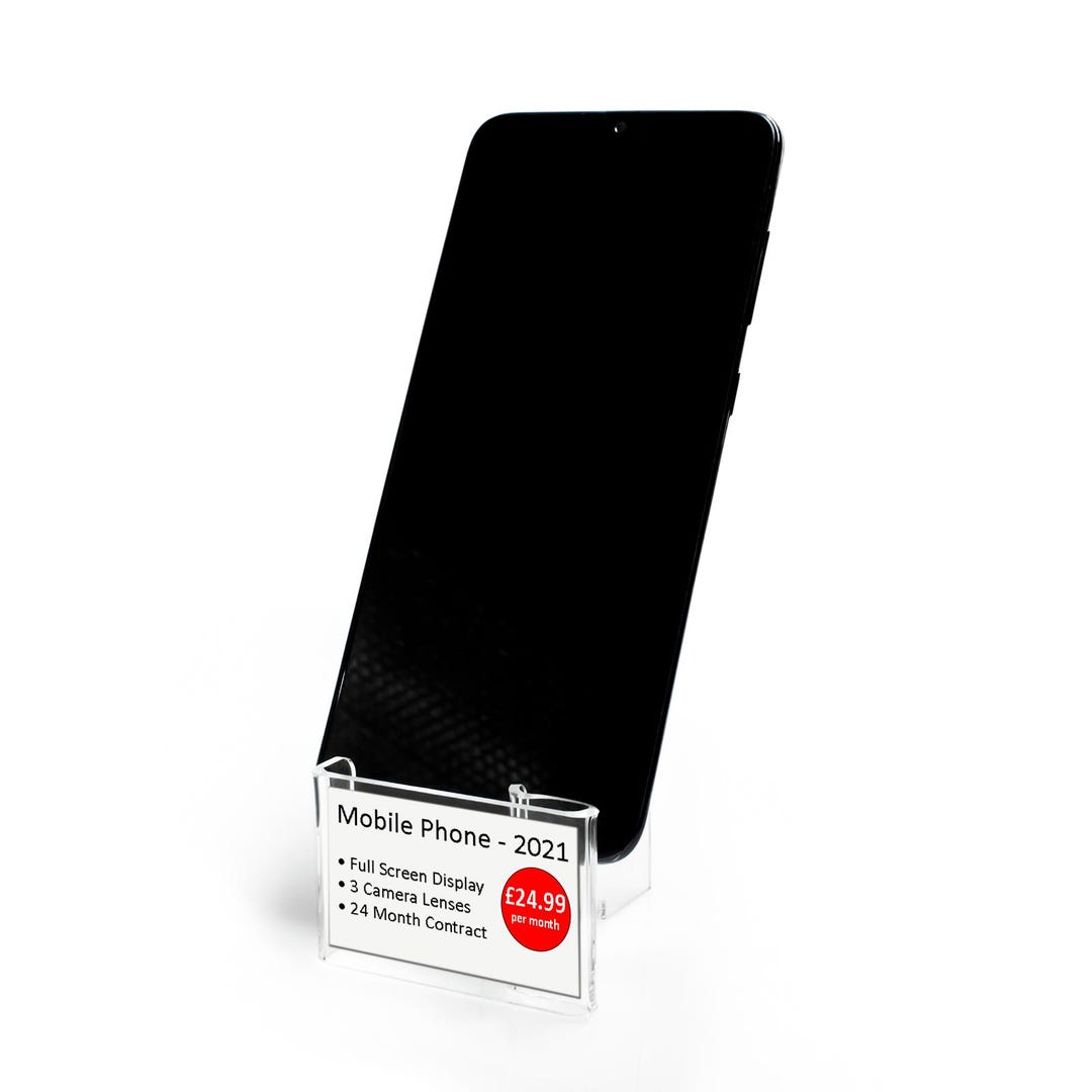 Clear Acrylic Mobile Phone Rest With Ticket Holder - Etsy