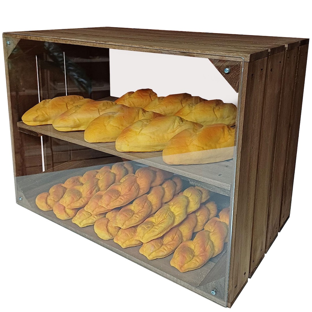 Landscape Crate Counter Display With Acrylic Front for Home, Shop or ...