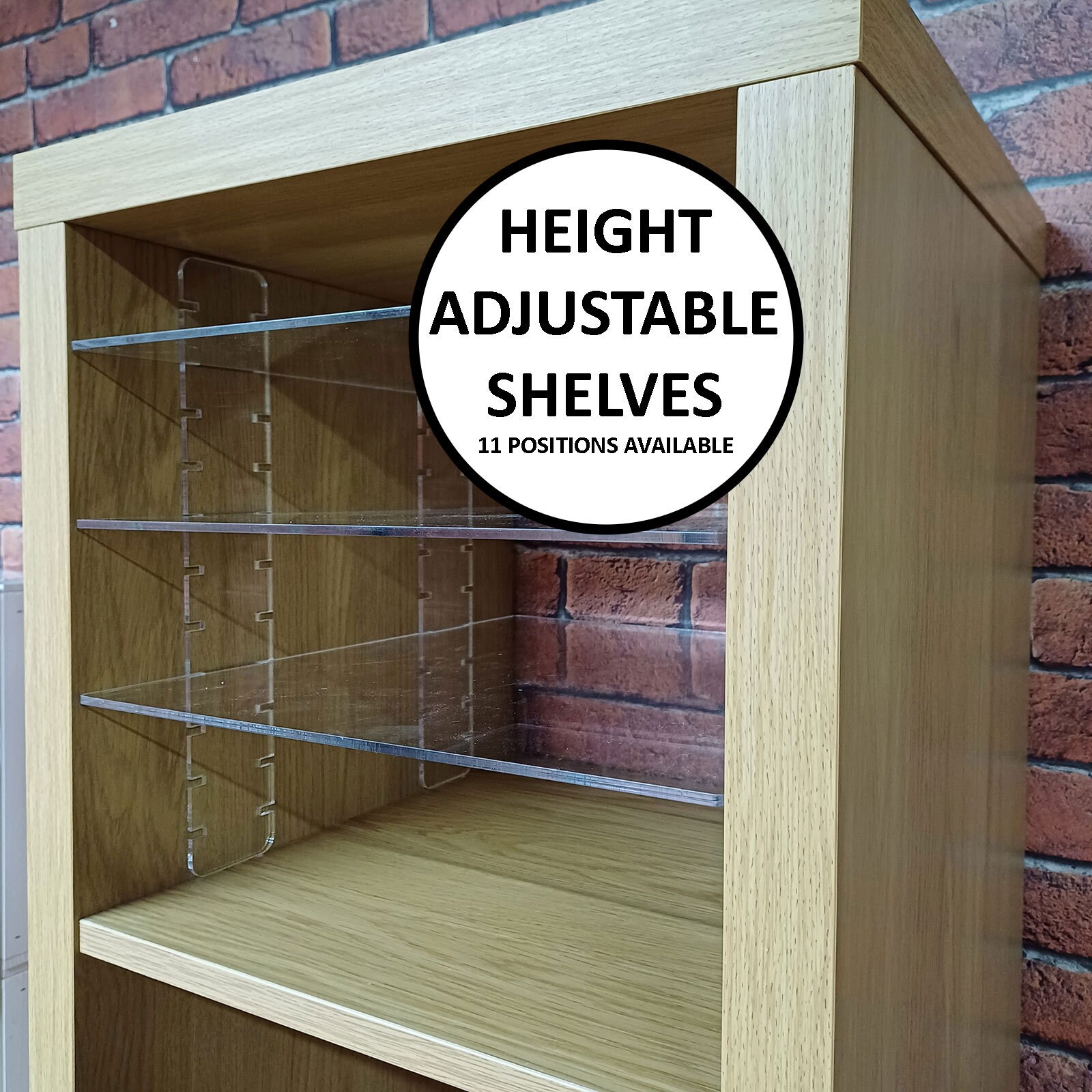 Acrylic Shelf Inserts With Brackets for Ikea Kallax Cabinet - Etsy UK