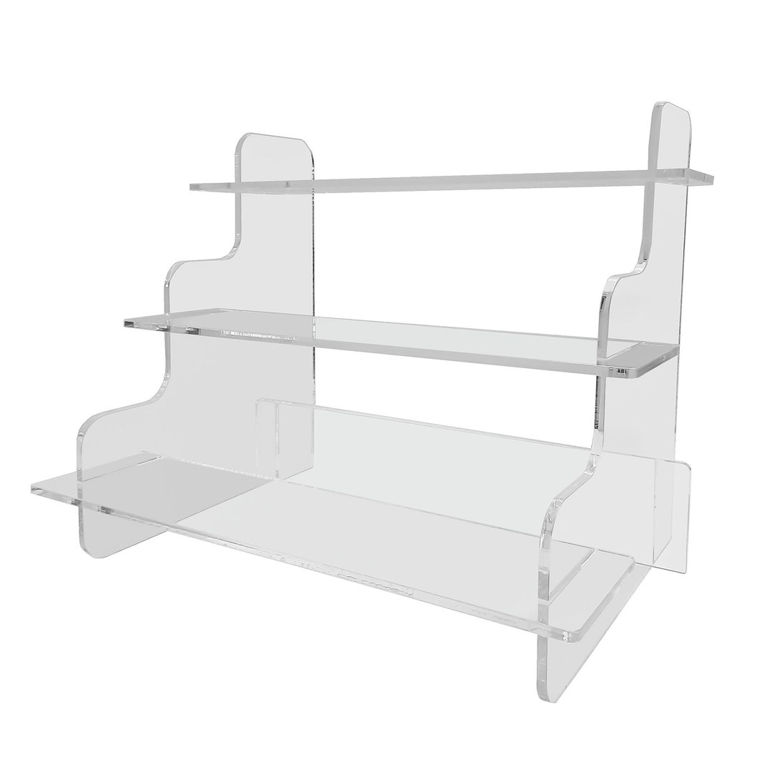 Stepped Acrylic Plinth - 3 Step Display for Models, Ornaments ...