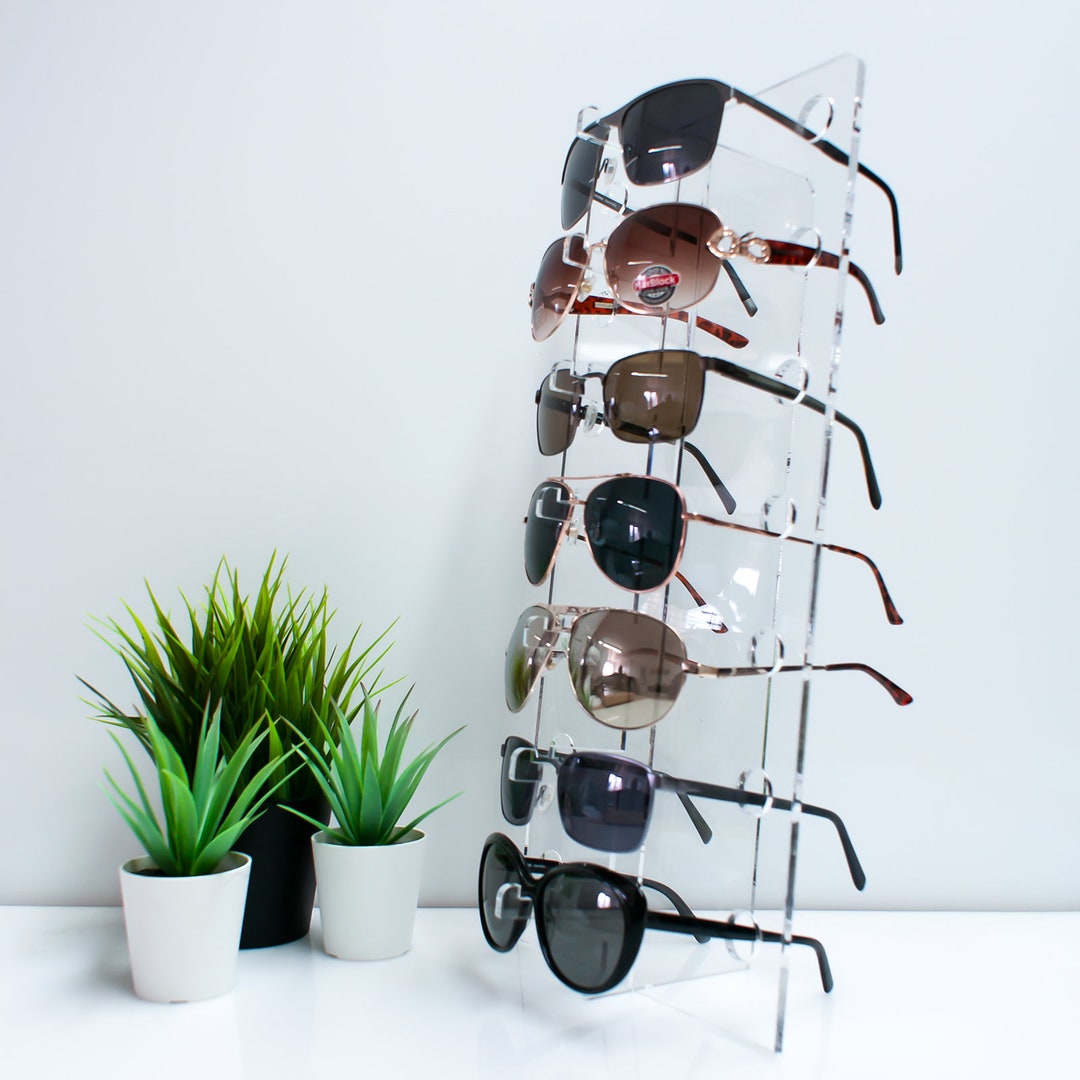 7-tier Acrylic Sunglasses Display Stand: Retail Counter Organizer - Etsy