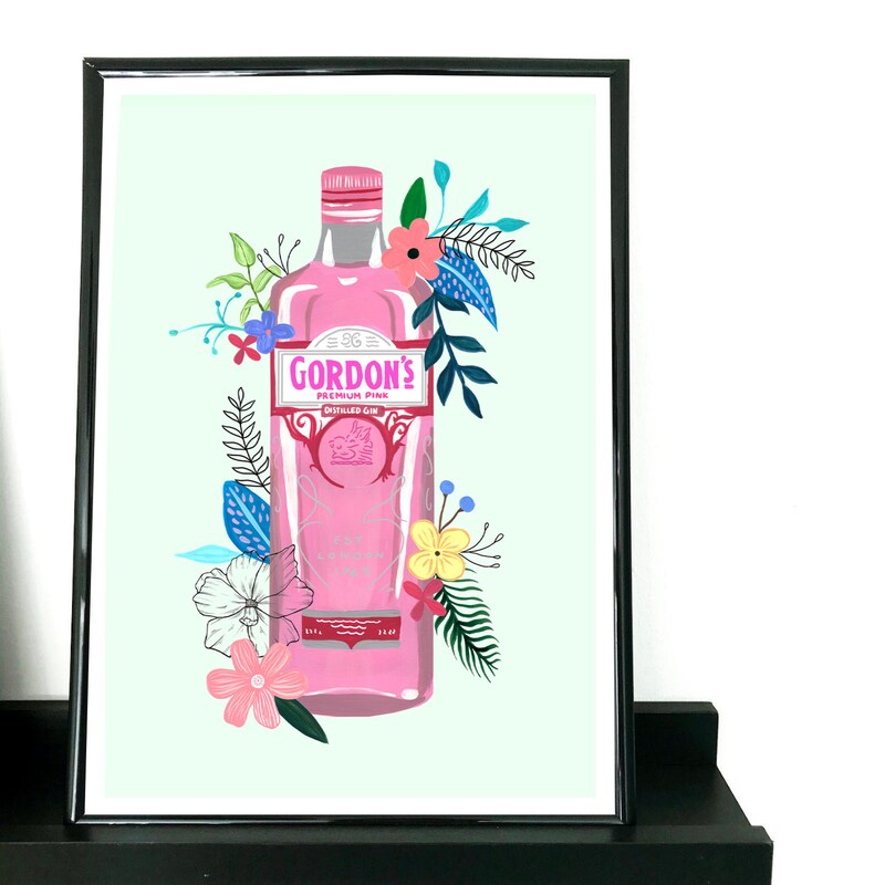 Gin Print - Etsy UK