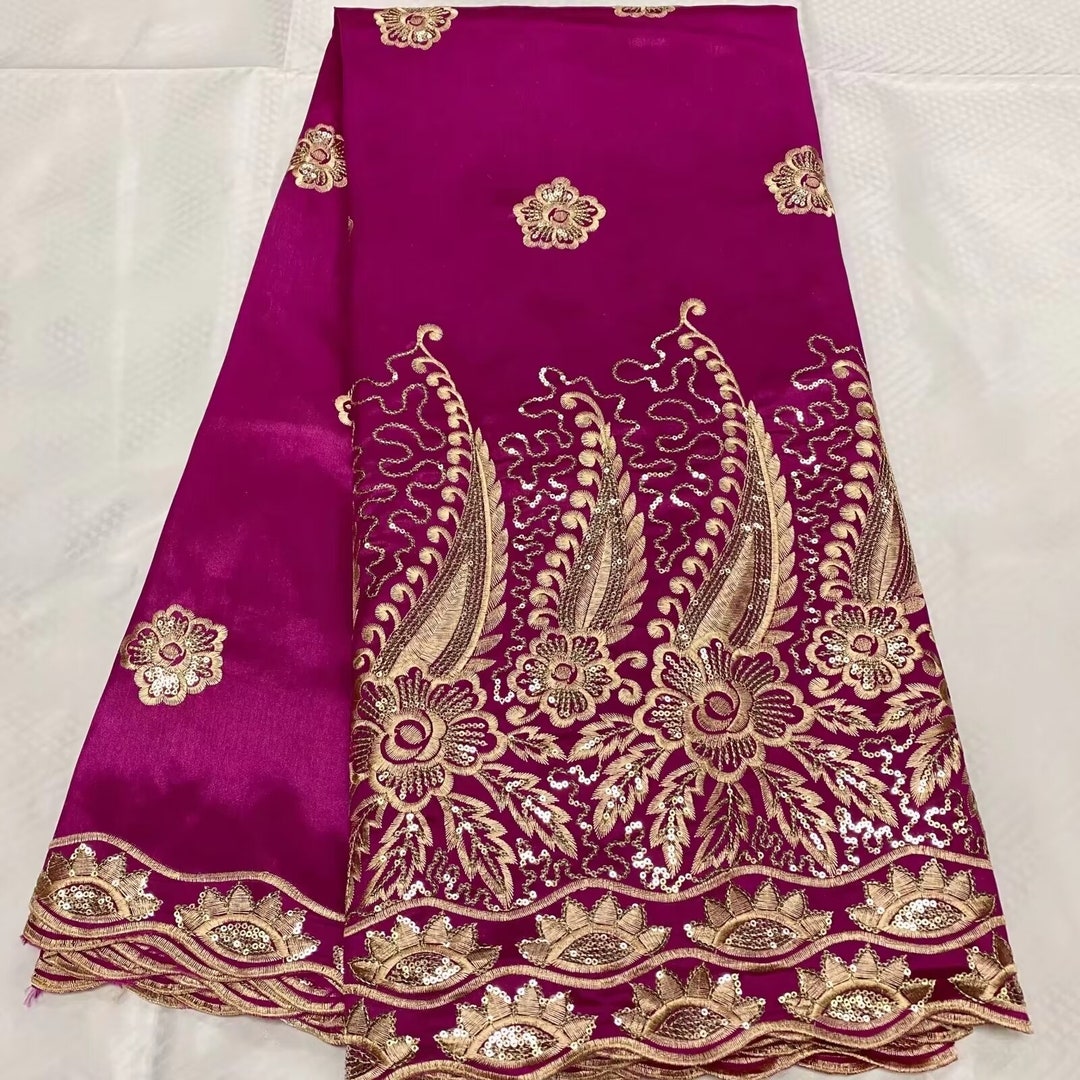 Multi Color Africa George Lace Fabric With Sequin Lace Nigeria George ...