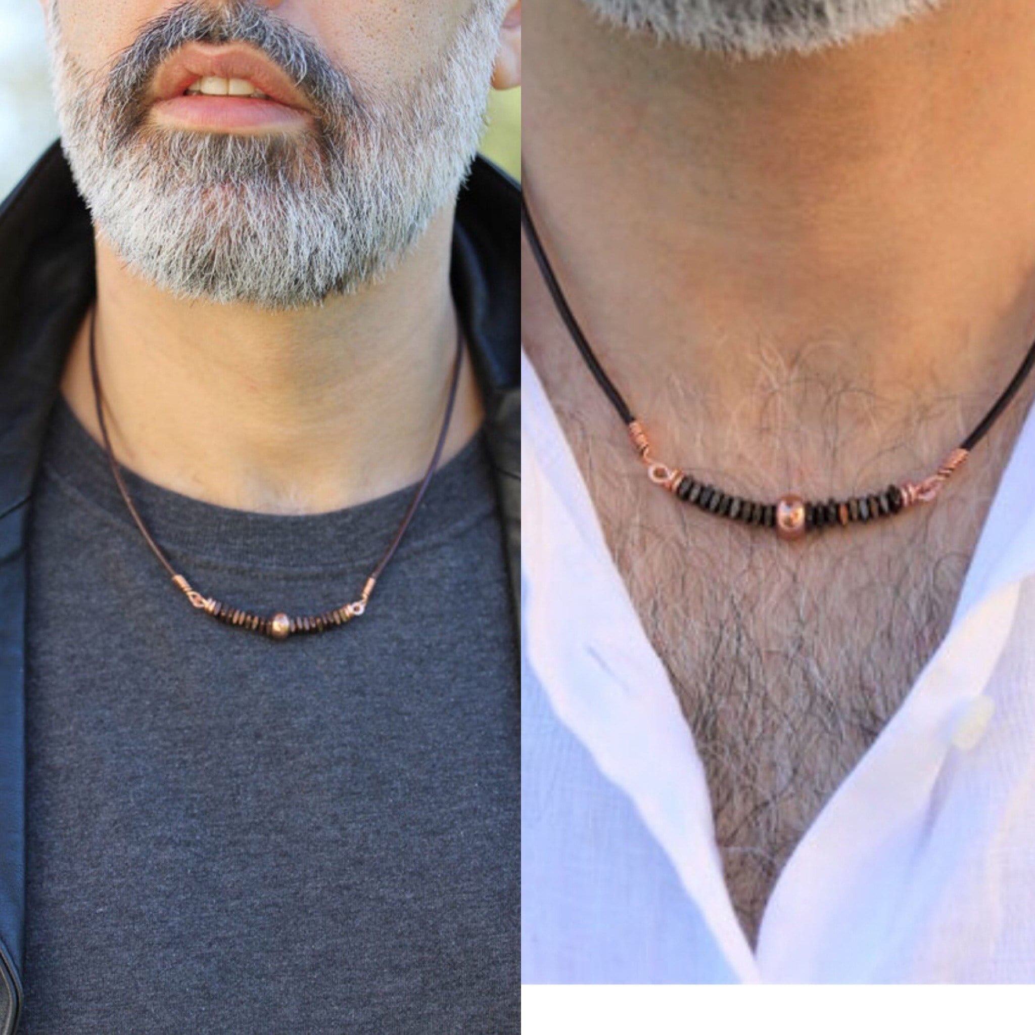 Men's Jewelry Mens Unique Necklace Copper Necklace - Etsy