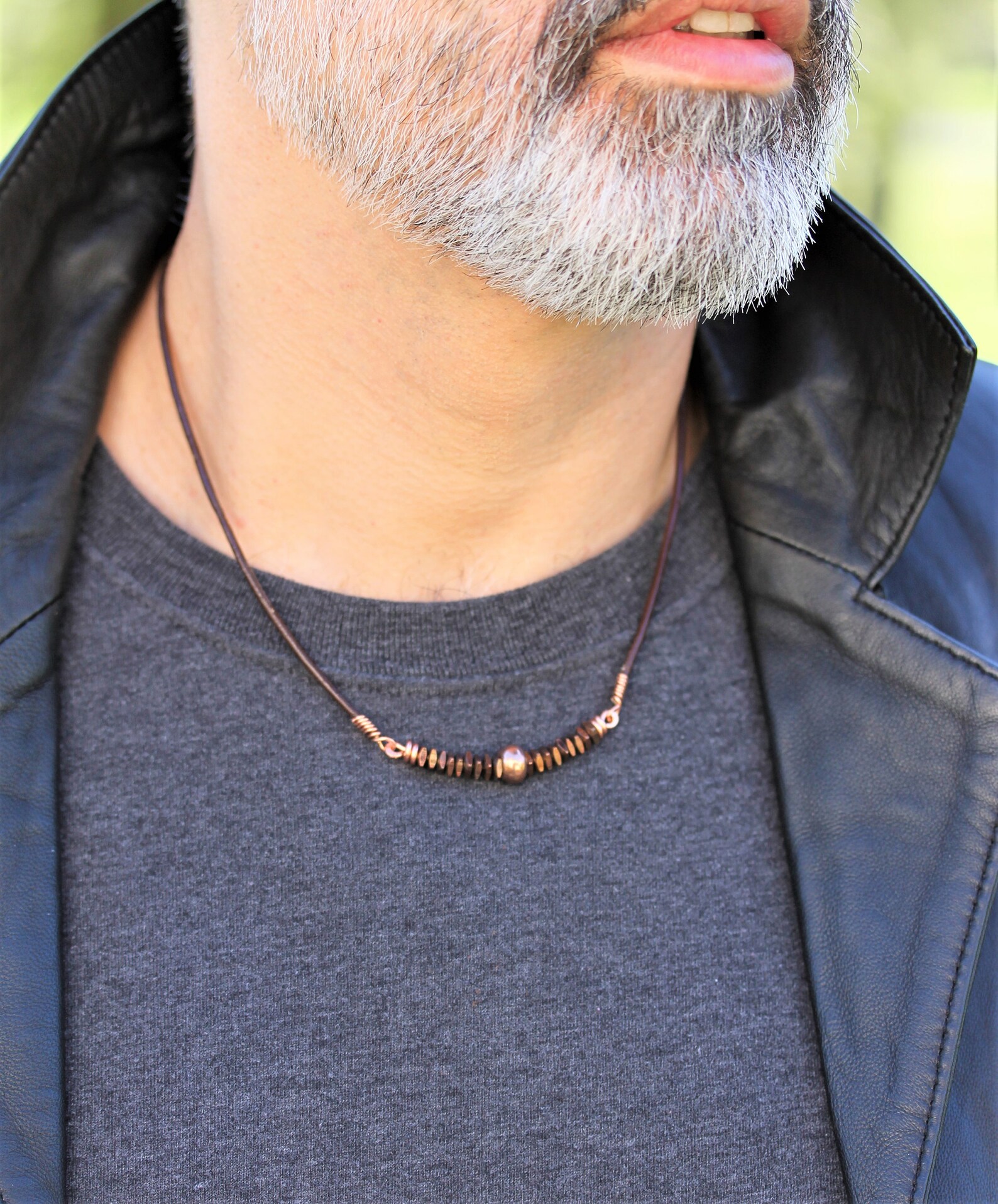 Men's Jewelry Mens Unique Necklace Copper Necklace - Etsy