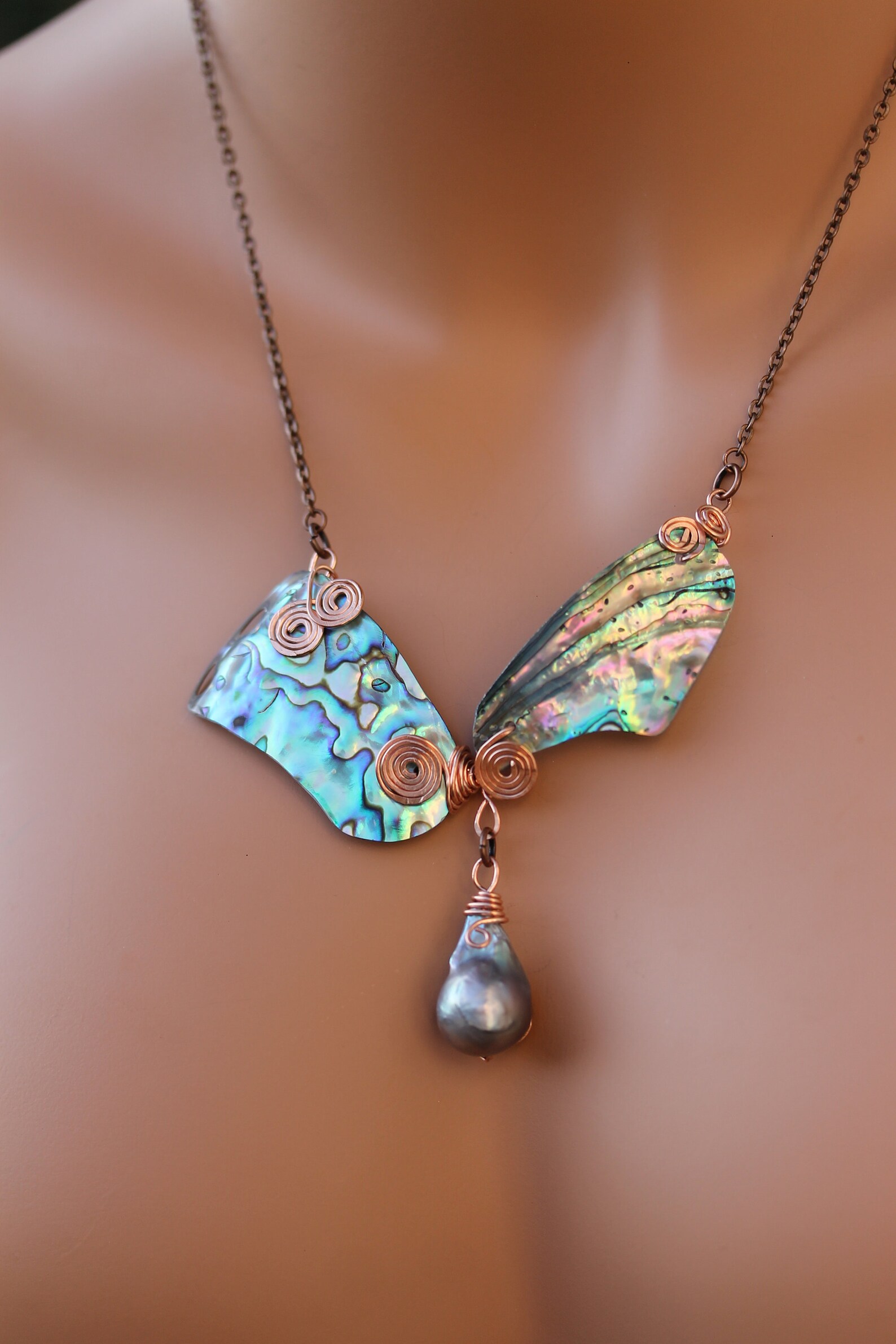 Abalone Shell Jewelry Hand Carved Abalone Shell Edison - Etsy