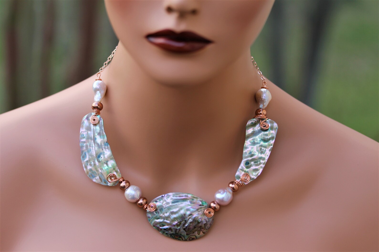 Abalone Shell Jewelry Beach Wedding Jewelry Uniqure Jewelry | Etsy