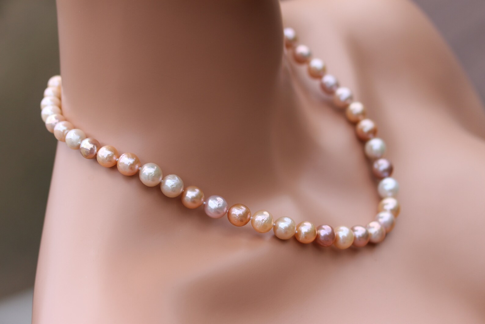 Pearl Necklace Pearl Strand Edison Pearls Genuine Pearl - Etsy