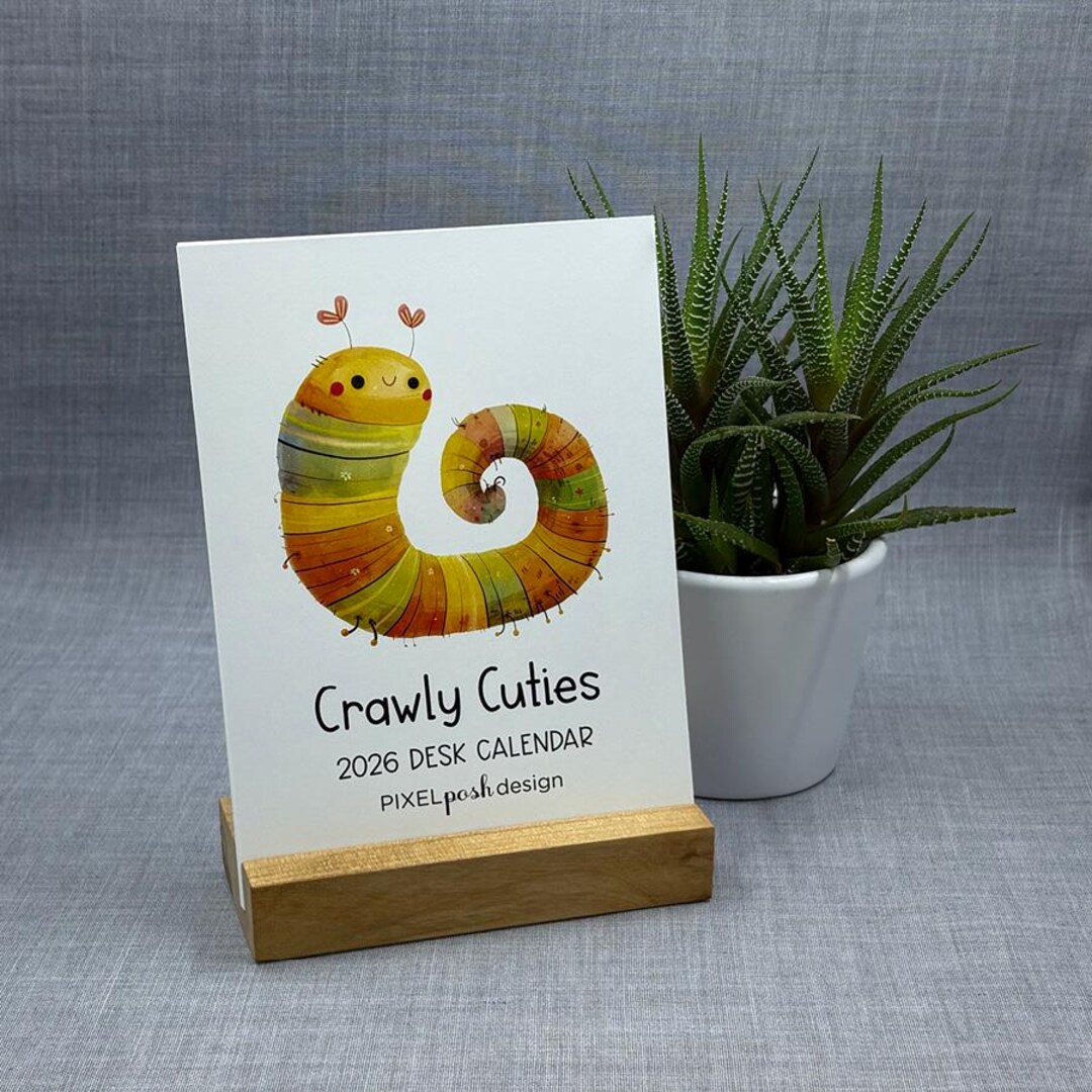 2026 Desk Calendar: Bugs, With Optional Wood Stand - Etsy