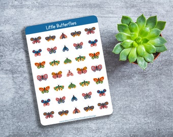 Butterflies Tiny Stickers Cute Planner Stickers Teeny - Etsy