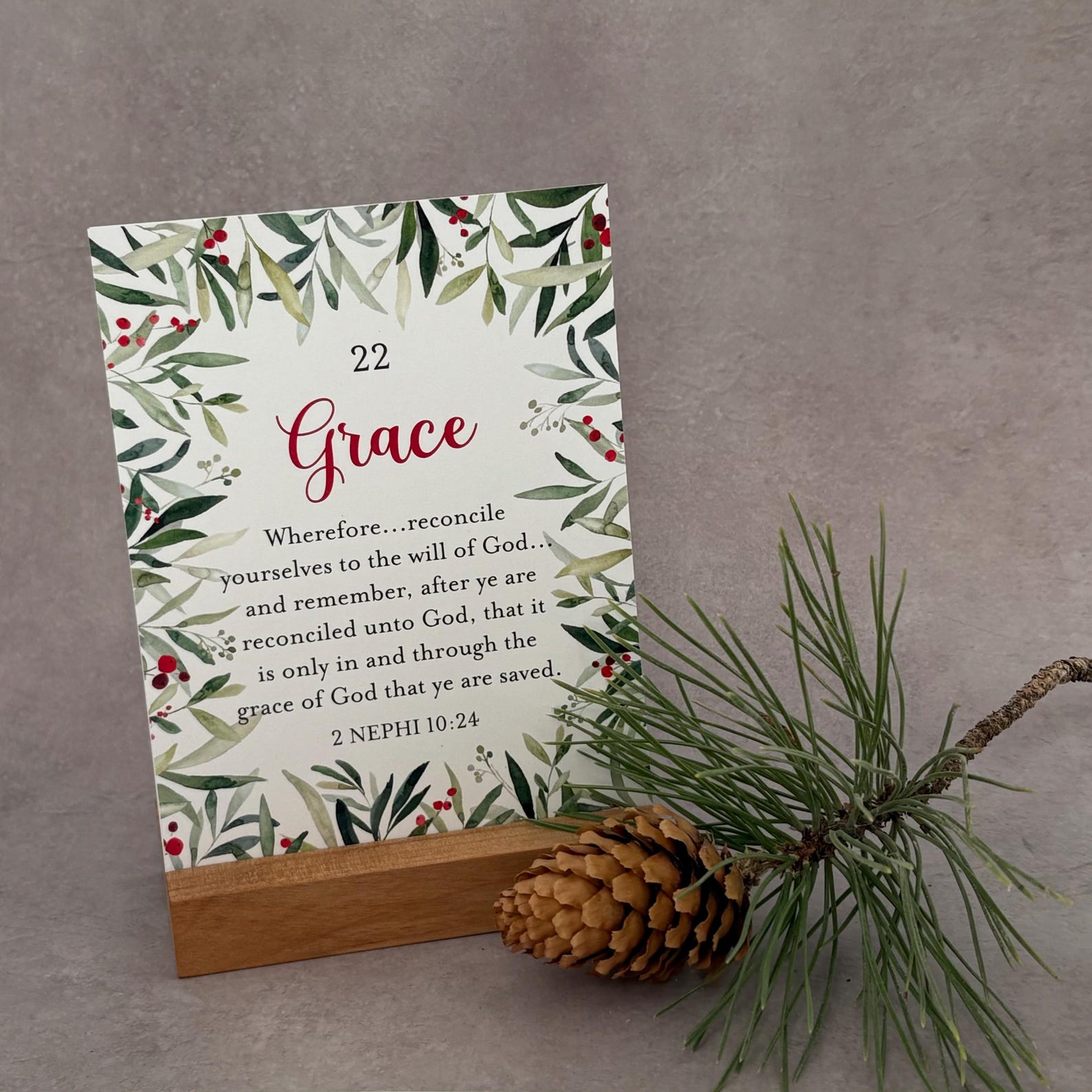 LDS 25 Gifts From Jesus Christ – Christmas Countdown Scripture Cards ...