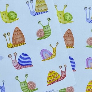 Cheeky Snail Stickers - Cute Snail Stickers - Planner Stickers - Bullet ...