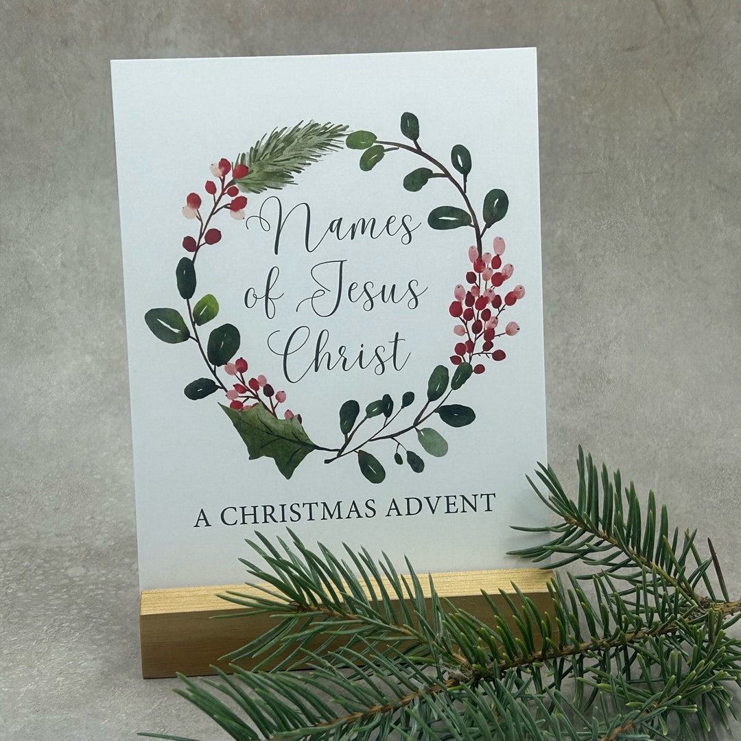 Christmas Advent Calendar Names of Jesus - 25 Names of Jesus Christ ...