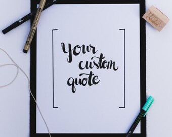 Calligraphy quote | Etsy