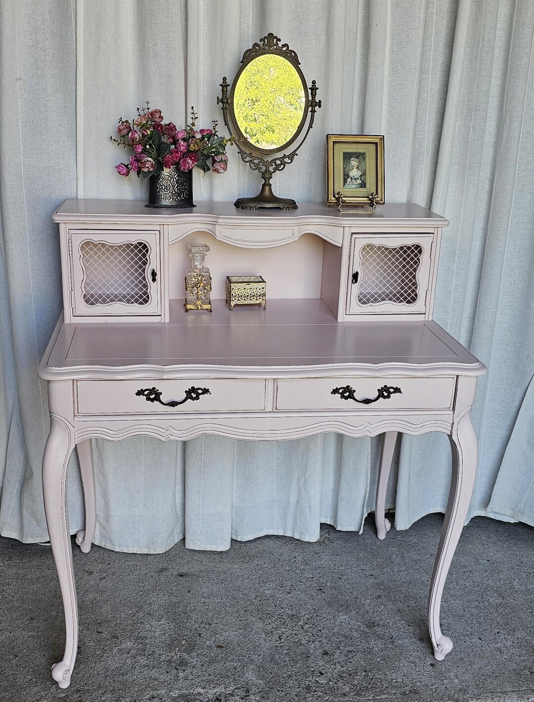 Pink Secretary Desk, Vanity Desk, Circa 1950's, Paris Apartment ...