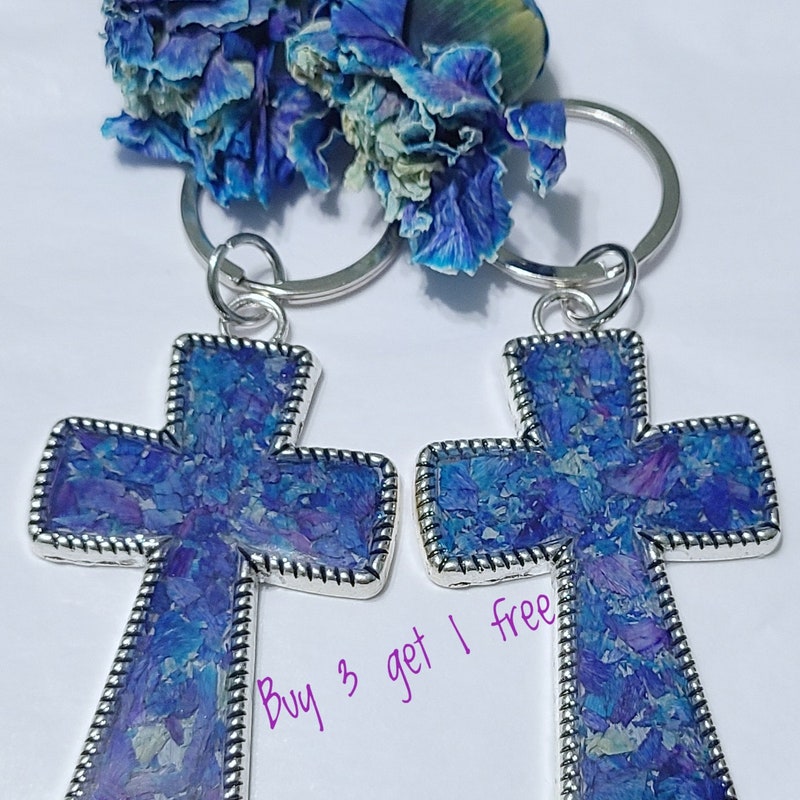 Cross Keychain - Etsy