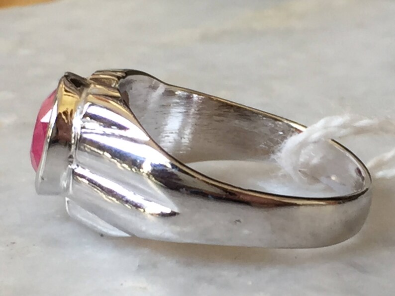 AAA quality 7.45 carat natural ruby ring for men in 925 | Etsy