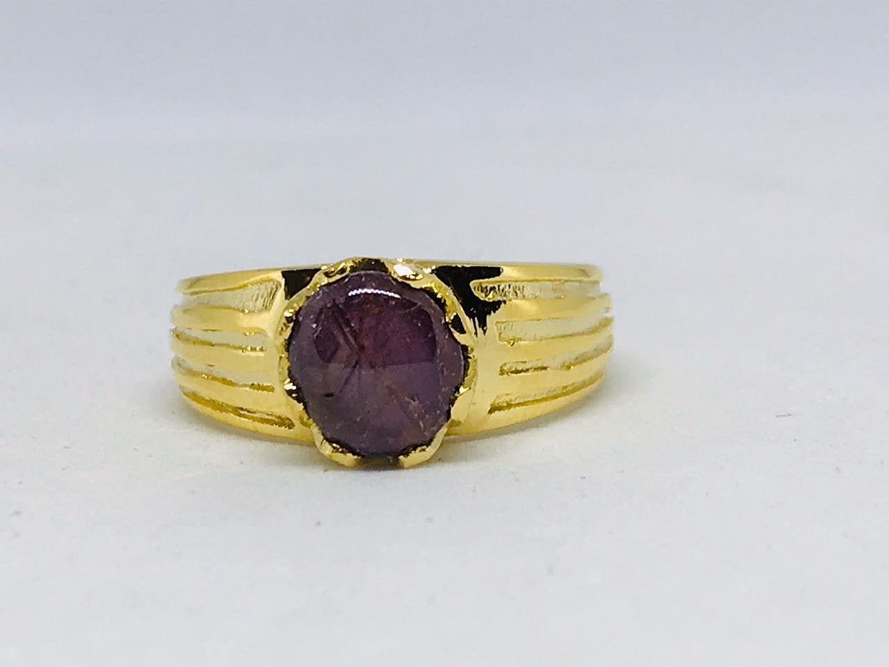 Star Ruby Men Ring in 14k Solid Gold - Etsy UK