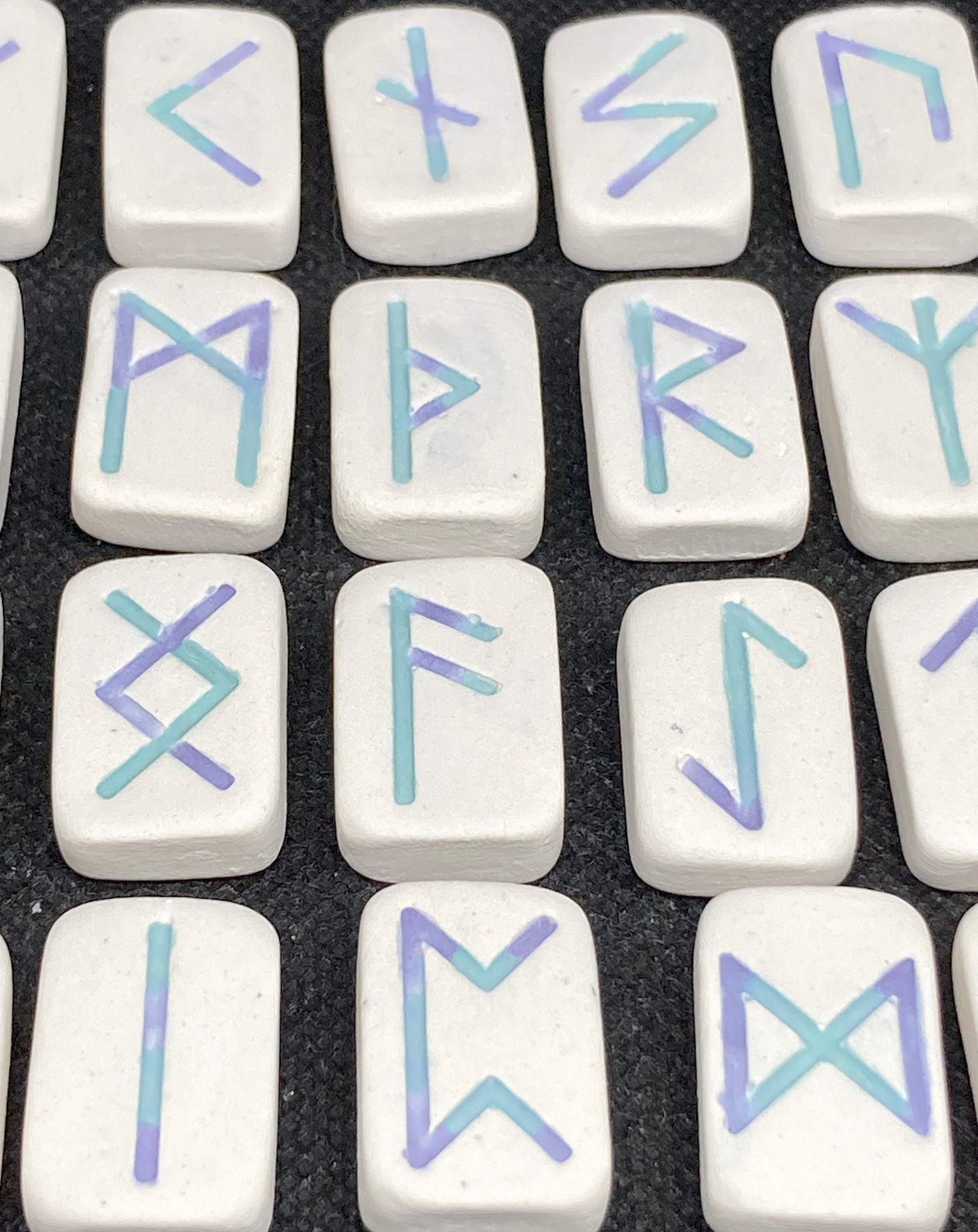 Porcelain Rune Tiles - Etsy