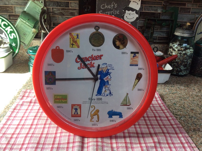 Cracker Jack Wall Clock - Etsy