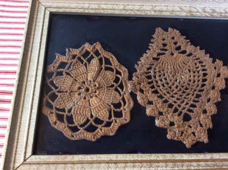 Doilies in Frame - Etsy