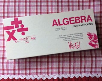 Algebra Flash Cards - Etsy