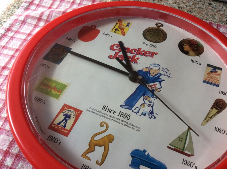 Cracker Jack Wall Clock - Etsy