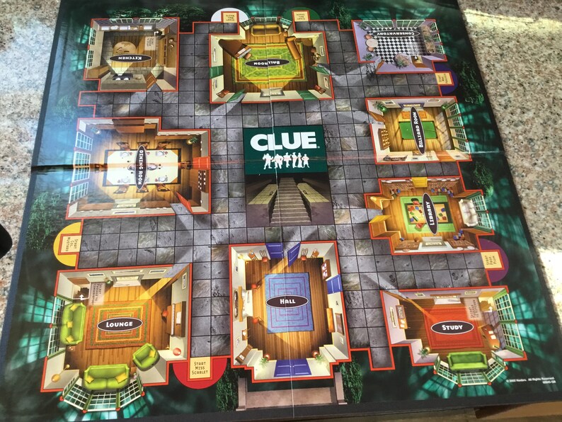 Clue / Game Board ONLY - Etsy