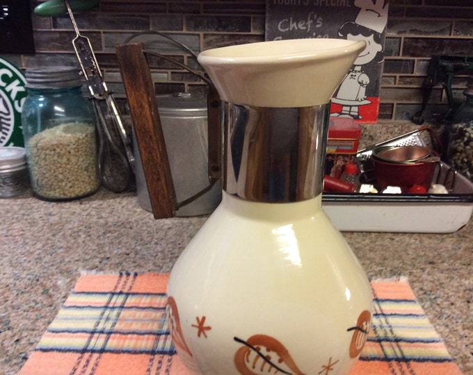 Carafe / Leaves / Wood Handle - Etsy